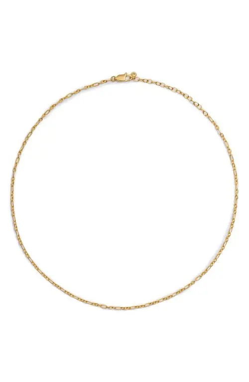 Monica Vinader Textured Chain Link Necklace - 18k Gold Vermeil