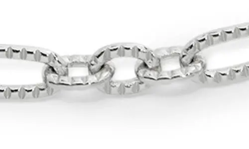 Monica Vinader Textured Chain Link Bracelet