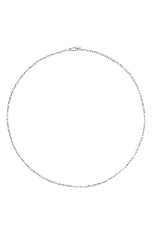 Monica Vinader Textured Chain Link Necklace - Sterling Silver