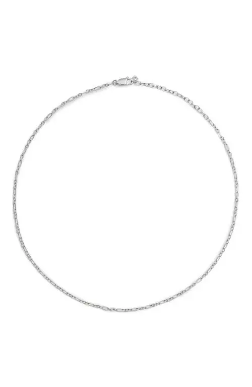 Monica Vinader Textured Link Chain Necklace - Sterling Silver