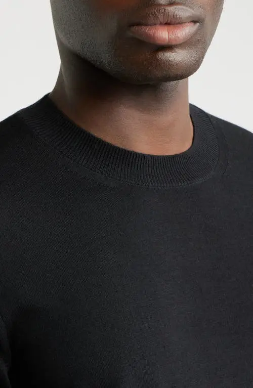 BOSS Umauro Wool Knit T-shirt - Black