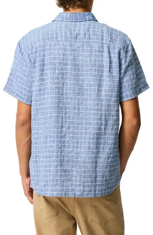 Rodd & Gunn Croftview Check Short Sleeve Linen & Cotton Button-up Shirt