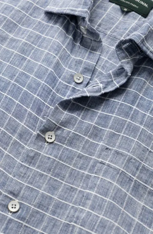 Rodd & Gunn Croftview Check Short Sleeve Linen & Cotton Button-up Shirt
