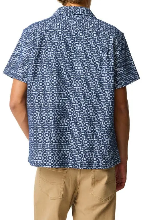 Rodd & Gunn Knightsbridge Geometric Embroidery Cotton Camp Shirt