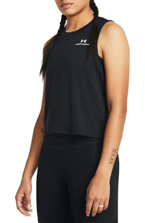 Under Armour Vanish Energy Crop Tank - Black//white