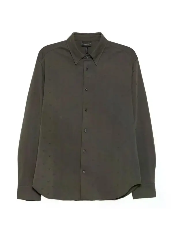 Emporio Armani Monogram Shirt - Green