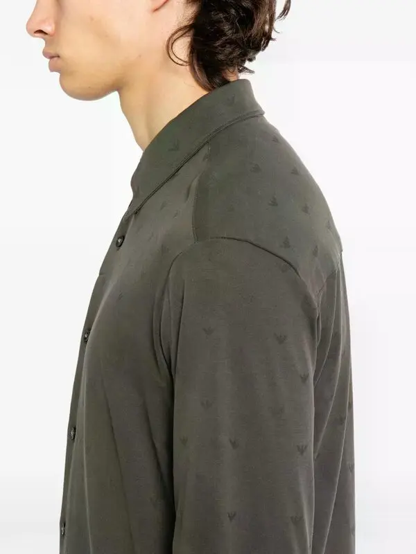 Emporio Armani Monogram Shirt - Green