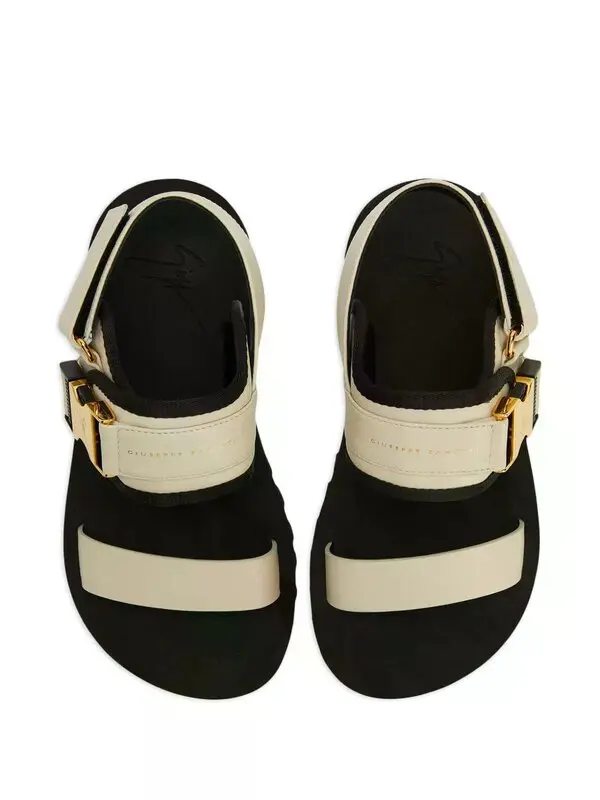 GIUSEPPE ZANOTTI Shyan Chunky Leather Sandals - Neutrals