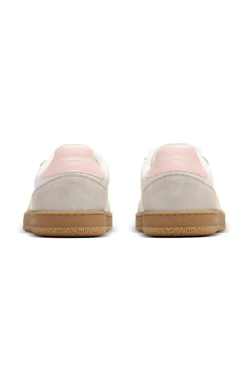 Balmain Swan Trainers In Calfskin And Nylon - White