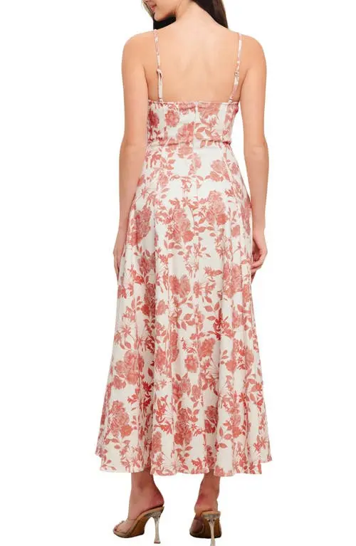 FLYING TOMATO Floral Print Midi Sundress