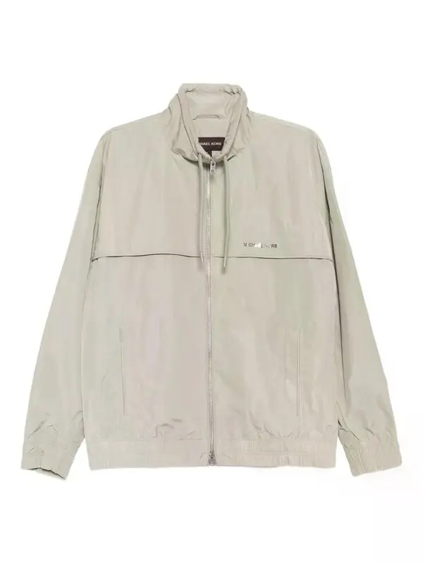 Michael Kors Logo-plaque Jacket - Neutrals