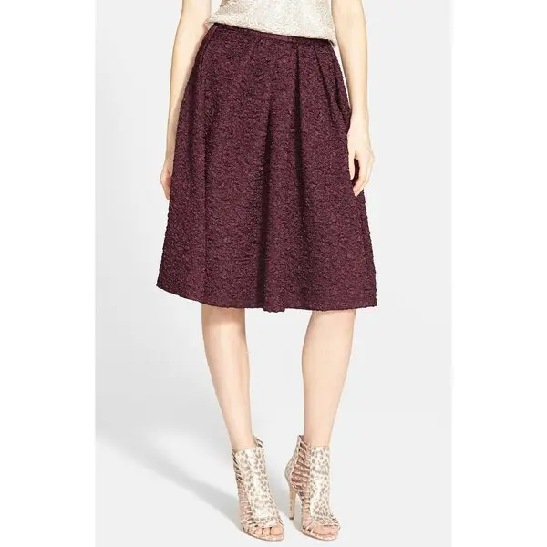 Astr The Label Textured Pleat Skirt