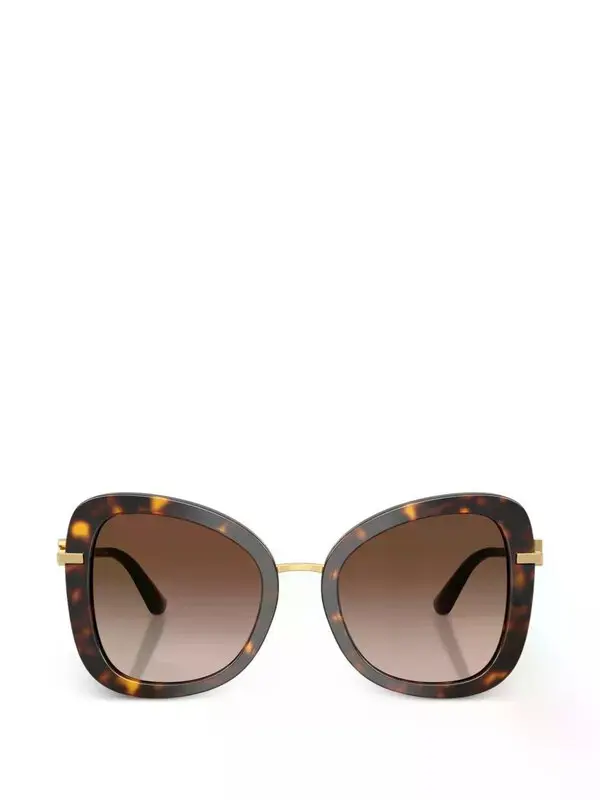 Dolce & Gabbana Oversized-frame Tortoiseshell Sunglasses - Brown
