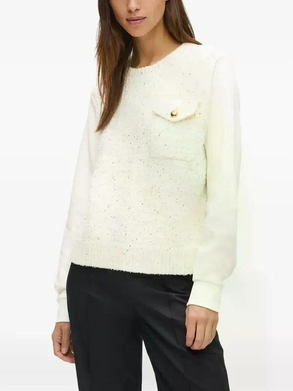Karl Lagerfeld Bouclé Pocket Sweater