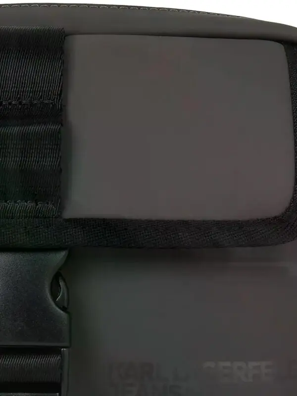 Karl Lagerfeld Strap Buckle Messenger Bag