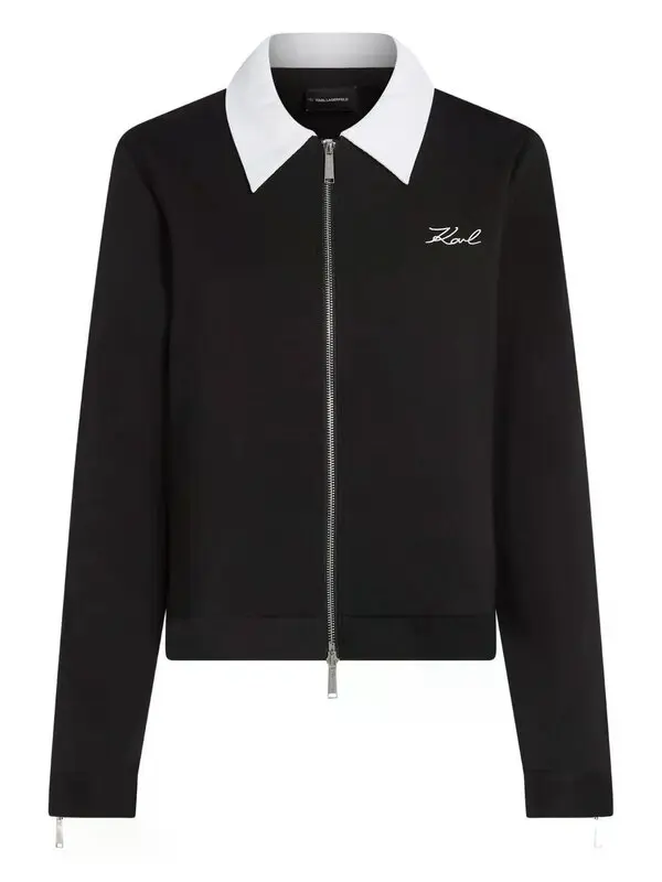Karl Lagerfeld Zip-up Collar Jacket