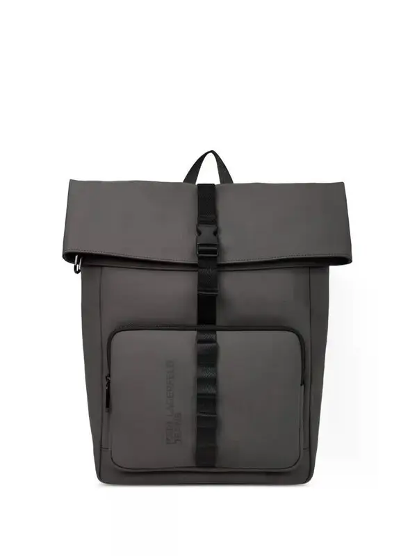 Karl Lagerfeld Roll-top Backpack - Grey