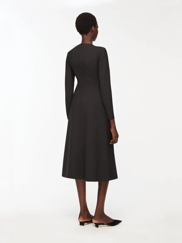 EMILIA WICKSTEAD Elta Dress In Summer Wool - Black