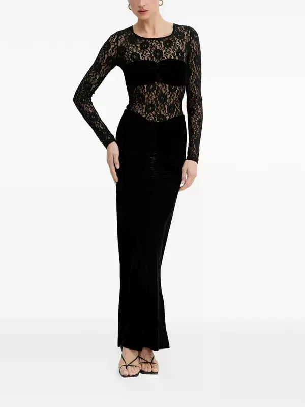 Bardot Helenie Velour Maxi Dress