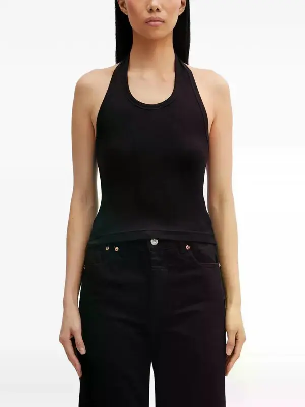 Vetements Halterneck Sleeveless Top - Black