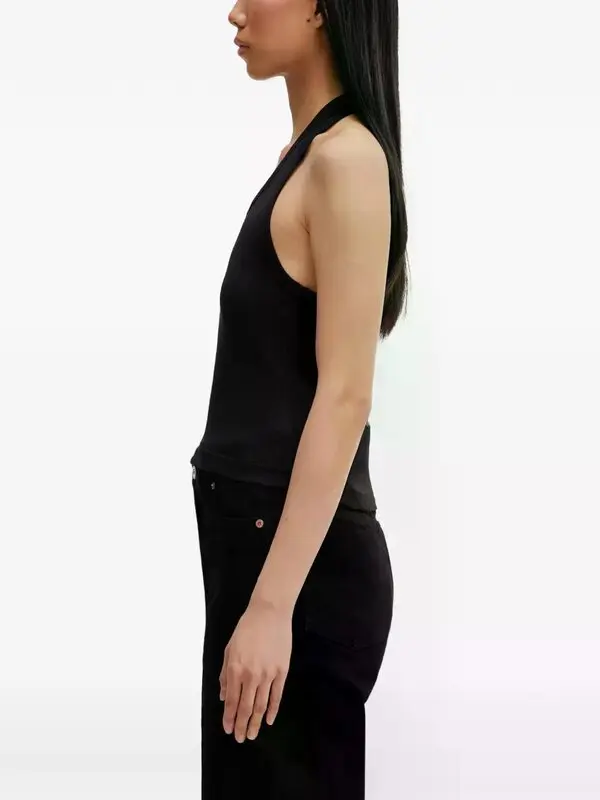 Vetements Halterneck Sleeveless Top - Black