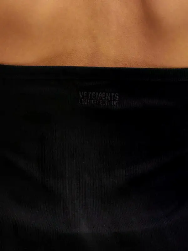 Vetements Halterneck Sleeveless Top - Black