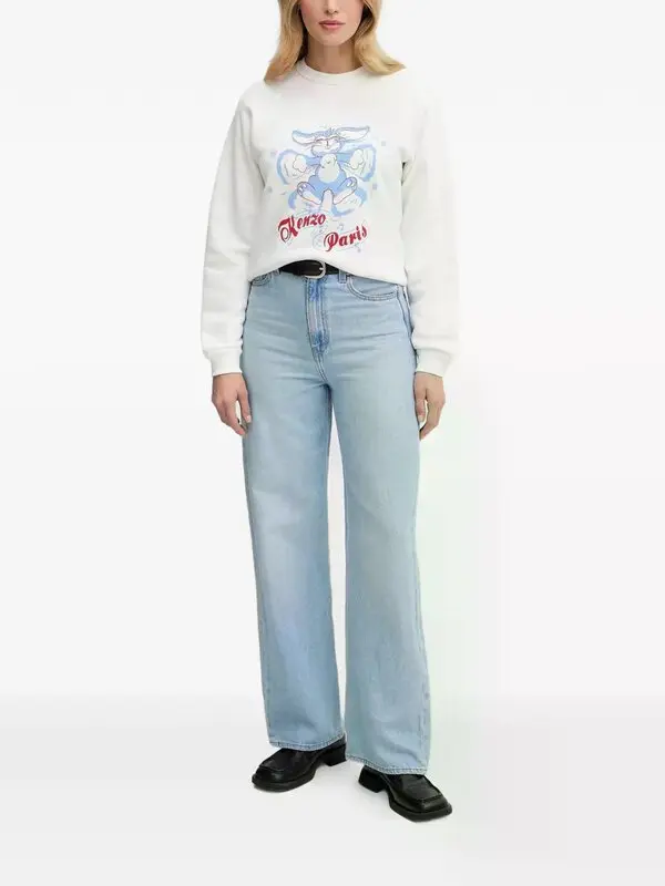 Kenzo Rabbit-print Sweatshirt - White