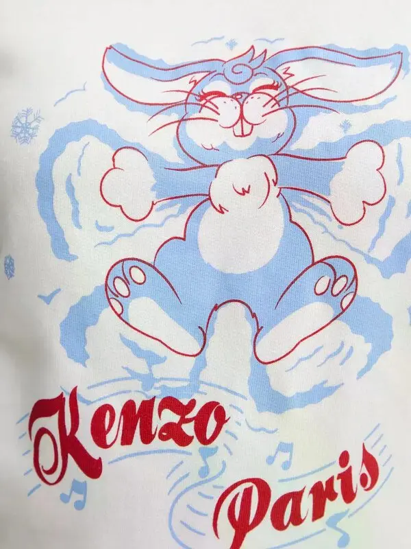 Kenzo Rabbit-print Sweatshirt - White