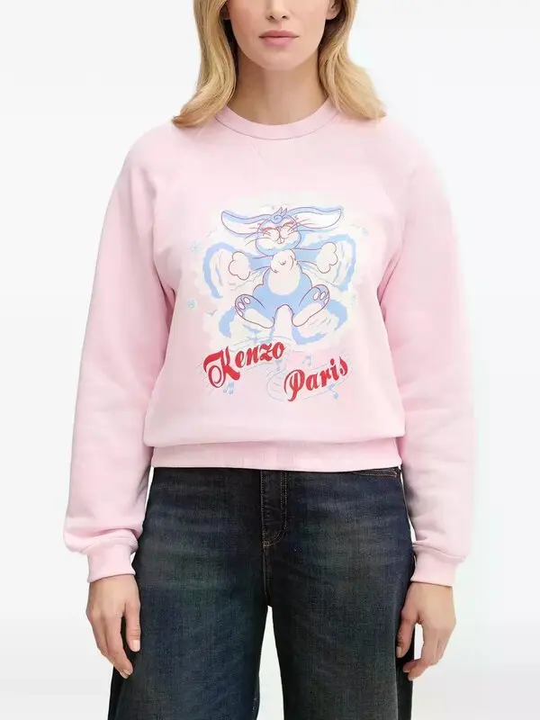 Kenzo Graphic Print Sweatshirt - Pink