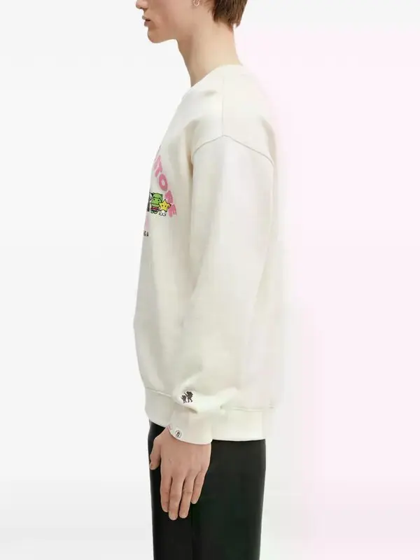 AAPE BY *A BATHING APE X Baby Milo Store Aapeunvs Crewneck Sweatshirt - Neutrals