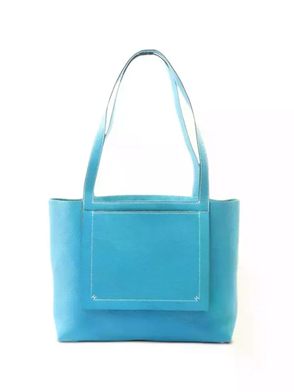 Hermès 2021 Cabasserie 31 Leather Shoulder Bag - Blue