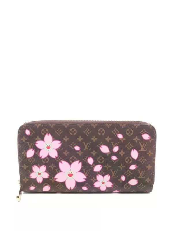 LOUIS VUITTON X Murakami 2010s Monogram Cherry Blossom Wallet - Brown