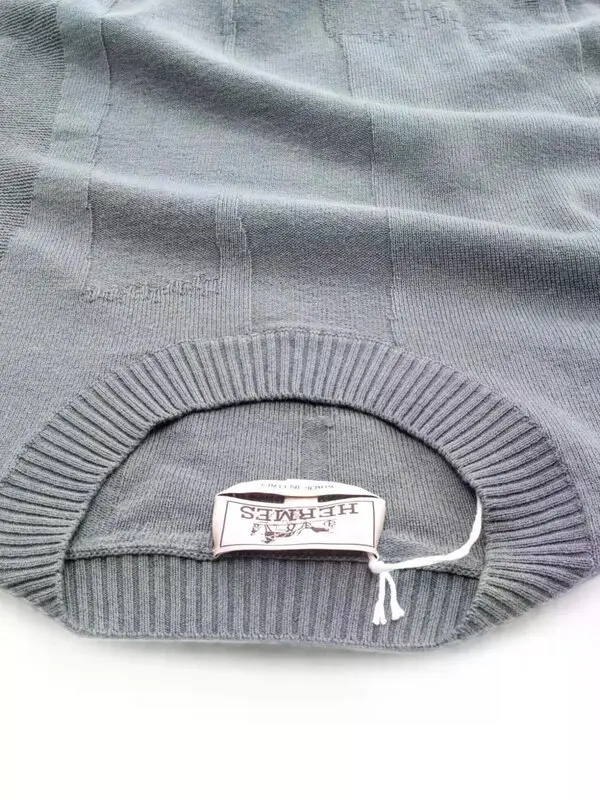 Hermès 10s H Brush Crew Neck Wool Top