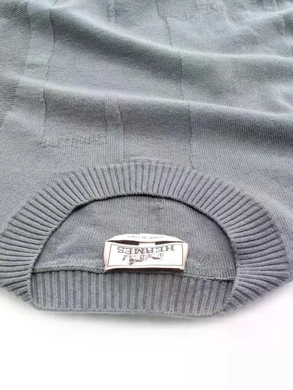 Hermès Crew Neck Wool Knit Top