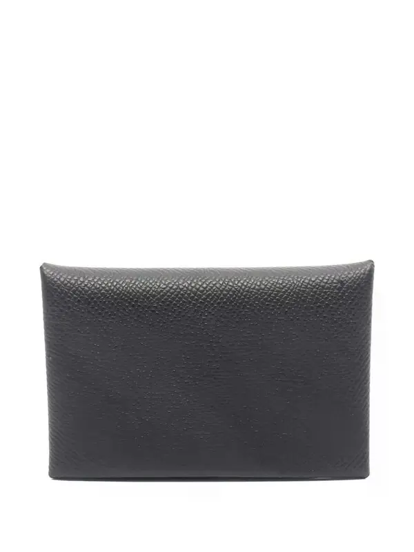 Hermès 2024 Calvi Coin Purse - Black