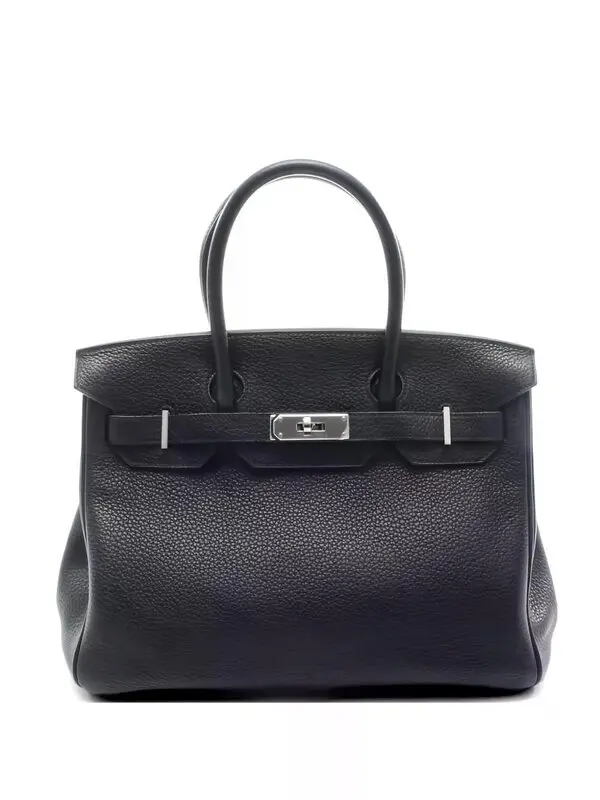 Hermès 2015 30 Birkin Togo Tote Bag - Black