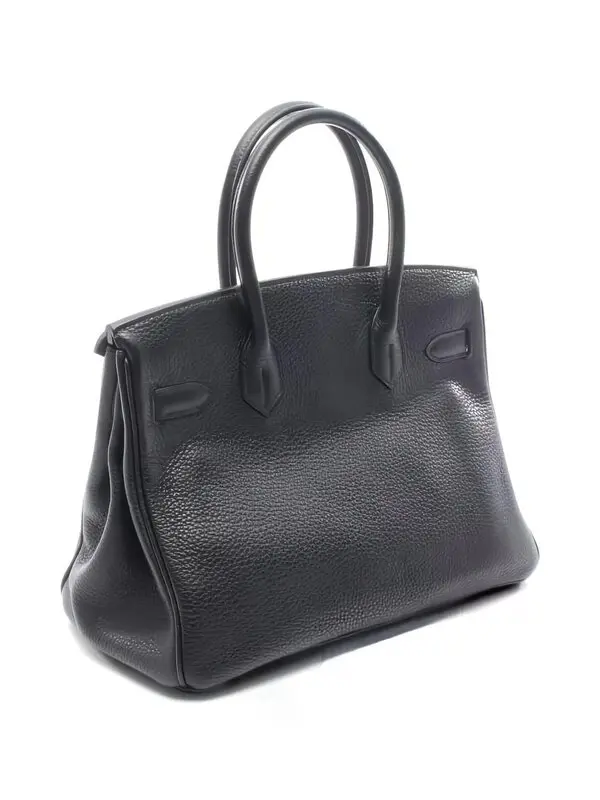 Hermès 2015 30 Birkin Togo Tote Bag - Black