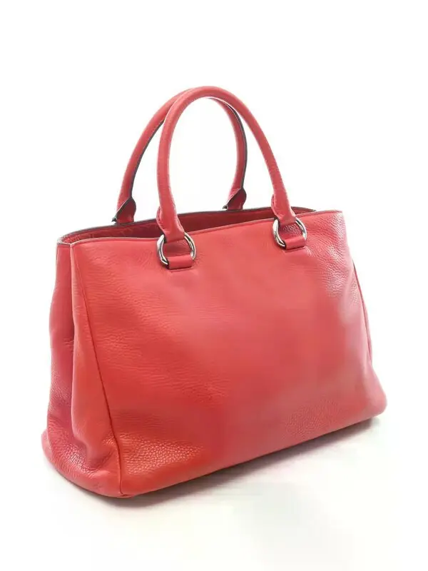 Prada 2000s Grained-leather Tote Bag