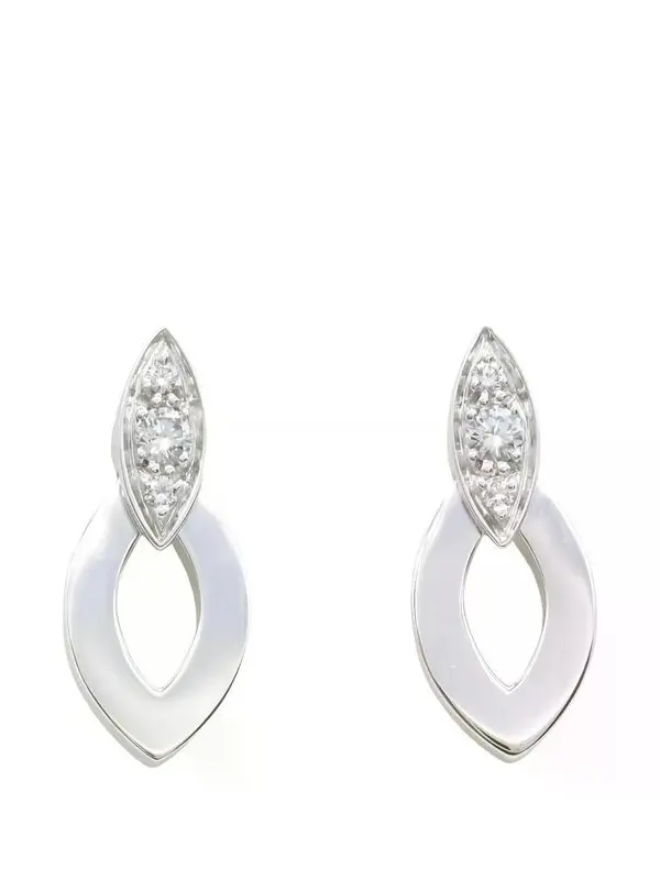 CARTIER 2010s Diadea Diamond Earrings - Silver