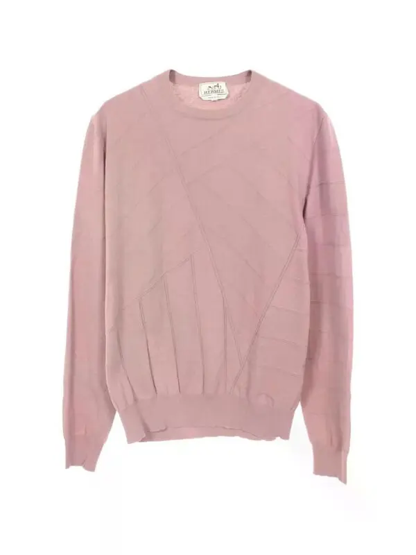 Hermès Crew Neck Long Sleeve Sweater - Pink