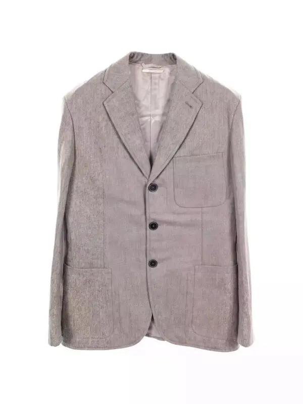 Hermès Tailored Wool Jacket With Notched Lapel And Flap Pockets