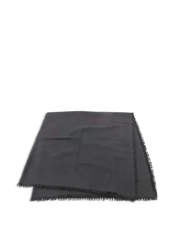 LOUIS VUITTON 2000s Monogram Shawl - Black