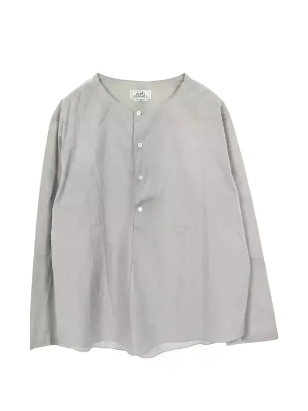 Hermès Cotton Pullover Shirt - Grey