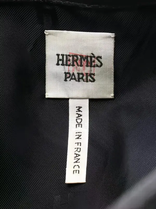 Hermès 2010s A-line Leather Skirt