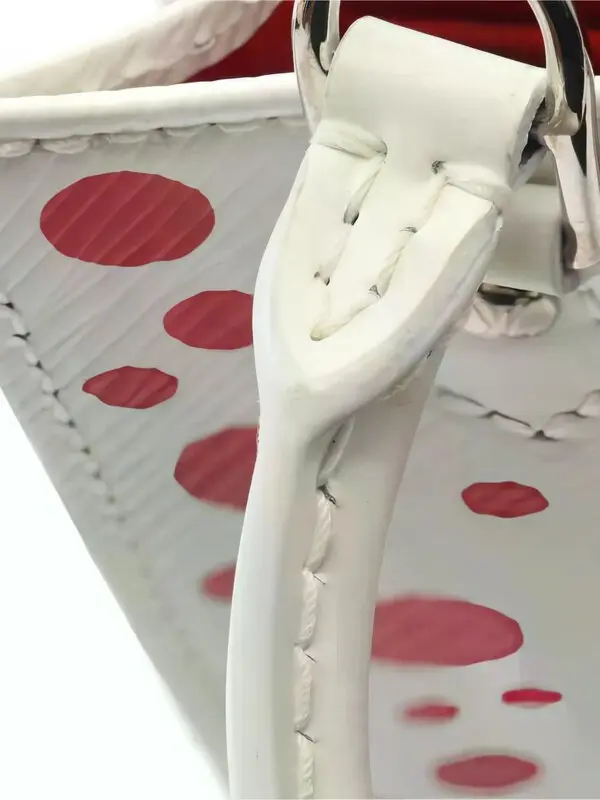 LOUIS VUITTON 2023 X Yayoi Kusama Small Dotted Handbag - White