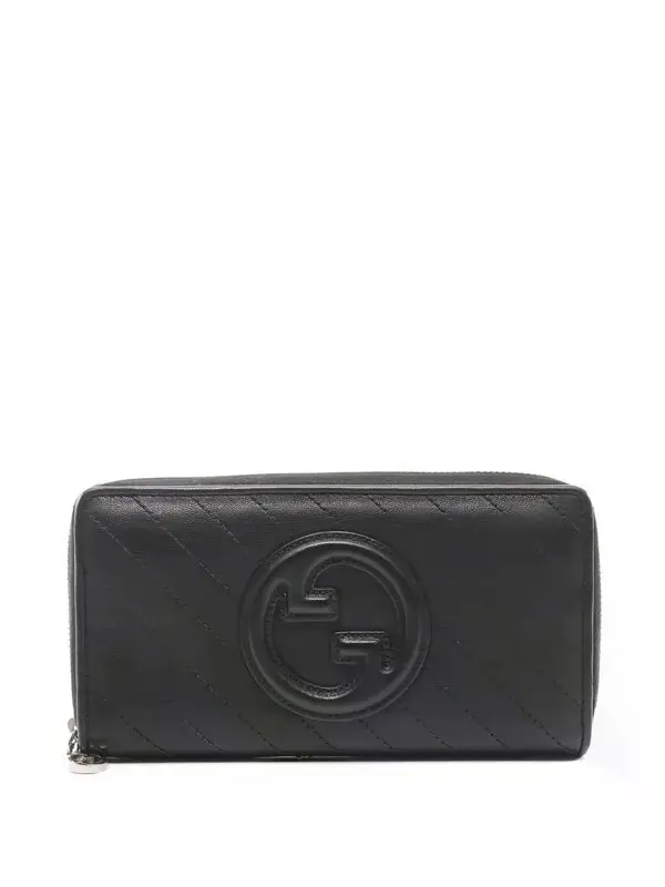 Gucci 2010s Blondie Zipper Wallet - Black