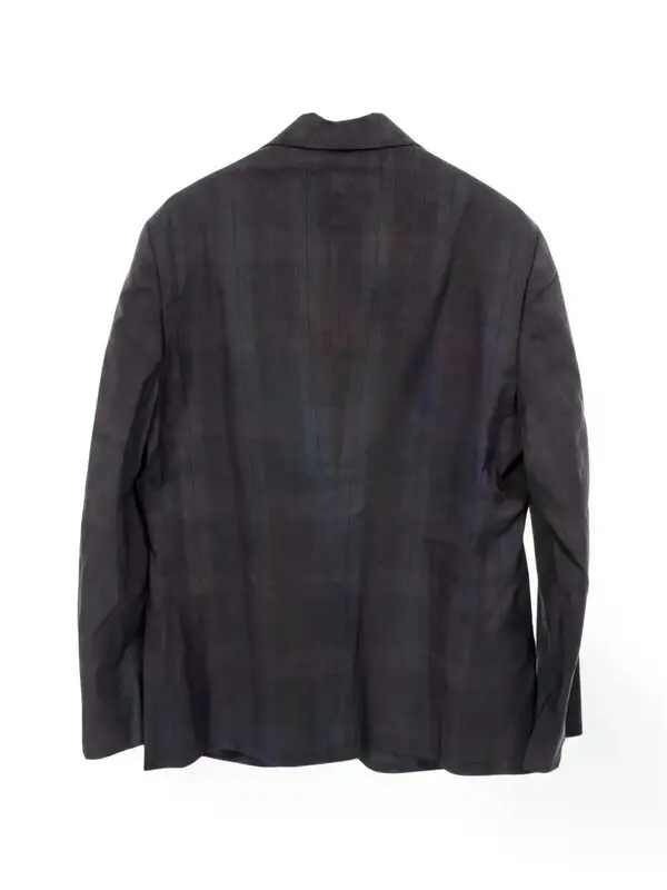 Hermès Tailored Plaid Wool Jacket