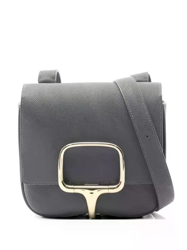 Hermès 2024 Mini Della Cavalleria Leather Shoulder Bag - Grey