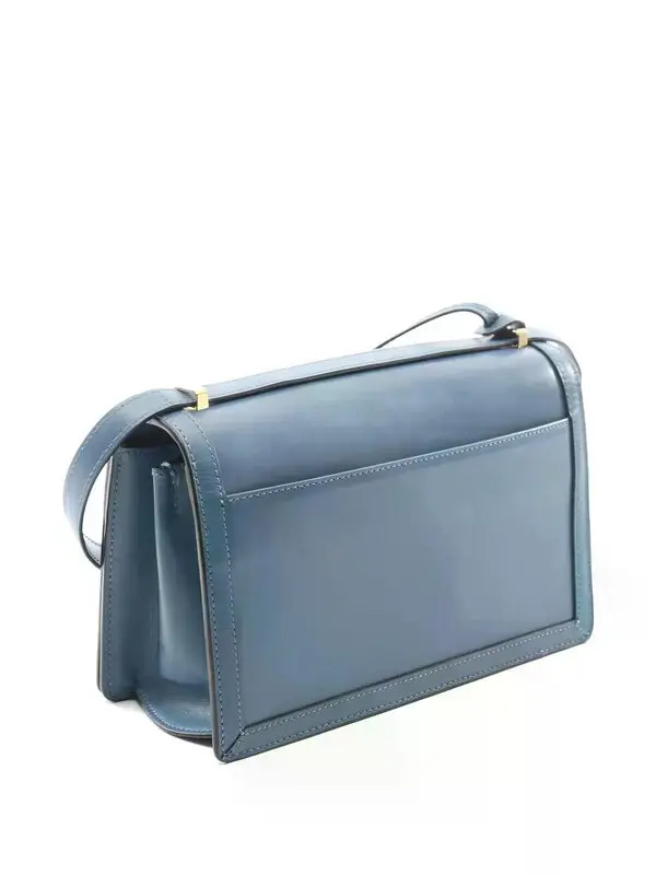 Loewe 2010s Barcelona Leather Shoulder Bag - Blue