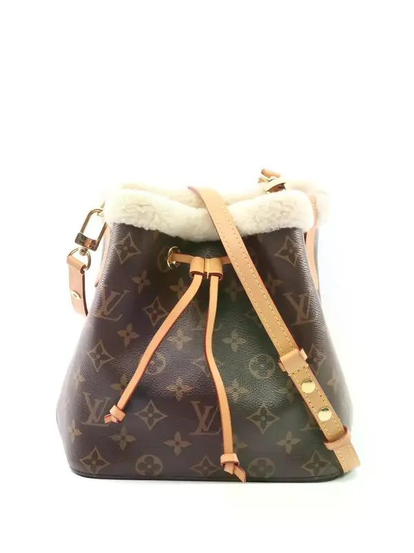 LOUIS VUITTON 1910s Bb Neonoe Monogram Bucket Bag - Brown
